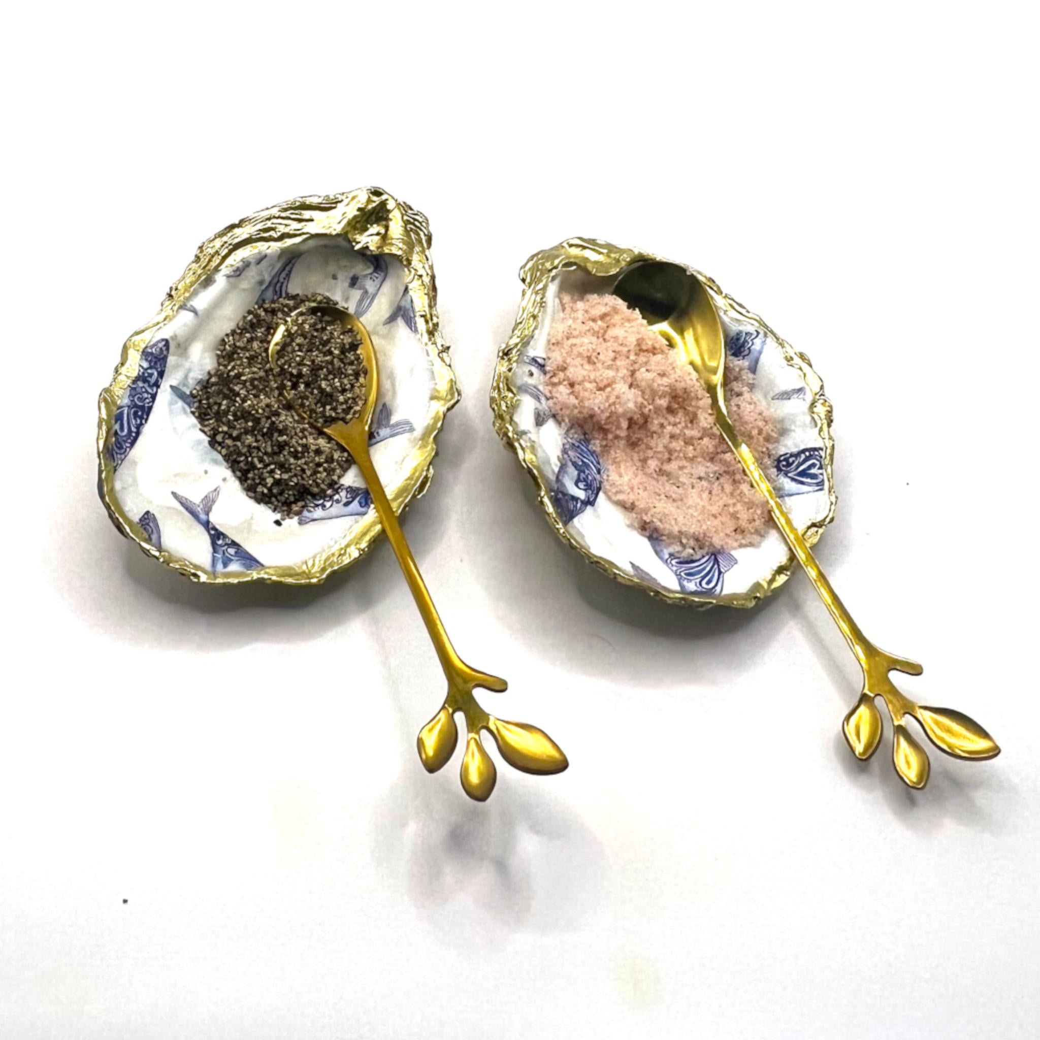 Oyster Shell Salt and Pepper Cellars – Inspired Coastal